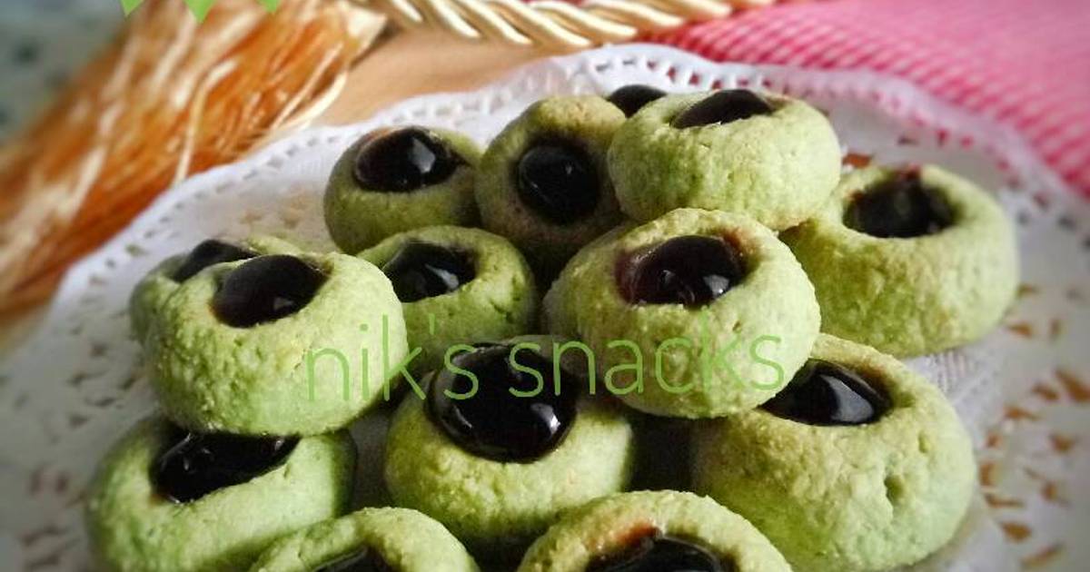 Resep KUE KERING KETO ((Choco pandan thumbprint)) oleh IWA KARTIKA ...