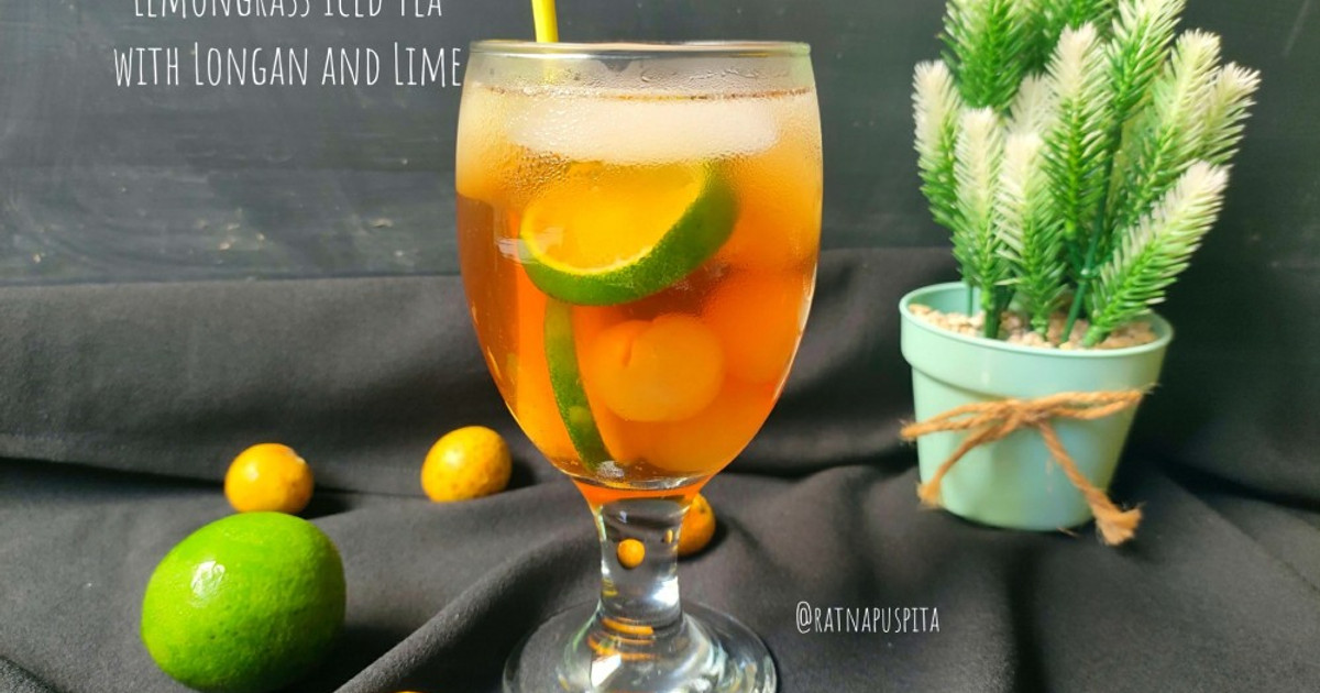 Resep Lemongrass Ice Tea With Longan And Lime (Es Teh Serai) oleh Ratna ...
