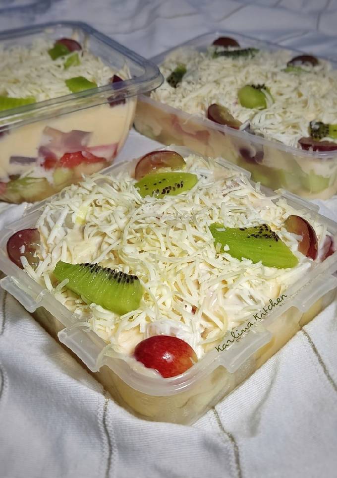 Resep Salad Buah (Pir, Kiwi, Melon, Semangka, Apel, Anggur) Mayo oleh ...