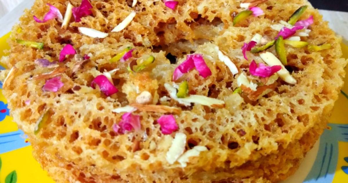 Ghevar/Ghewar Recipe by Kanika Pareek - Cookpad