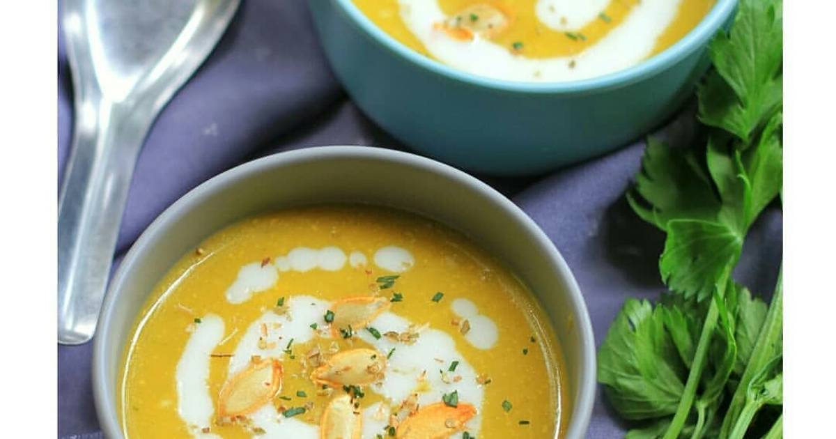 Resep 29. Pumpkin soup / sup labu kuning oleh aneng.wijaya - Cookpad