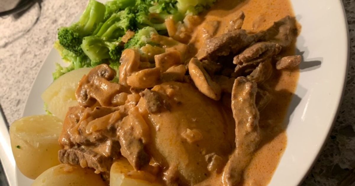 3. (Dinner/Lunch) Lower Fat Beef Stroganoff Recipe By The Studio
