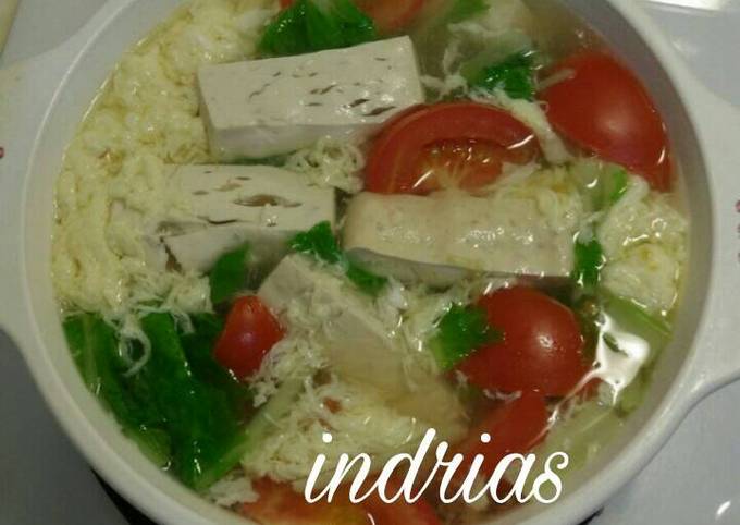 Resep Kuah tahu putih dan sayuran oleh Indrias - Cookpad