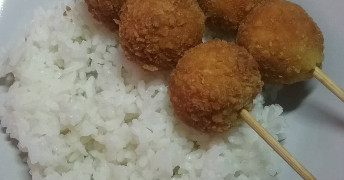 Resep Sate Bakso Ayam Kriuk oleh Ingelin Narsita - Cookpad