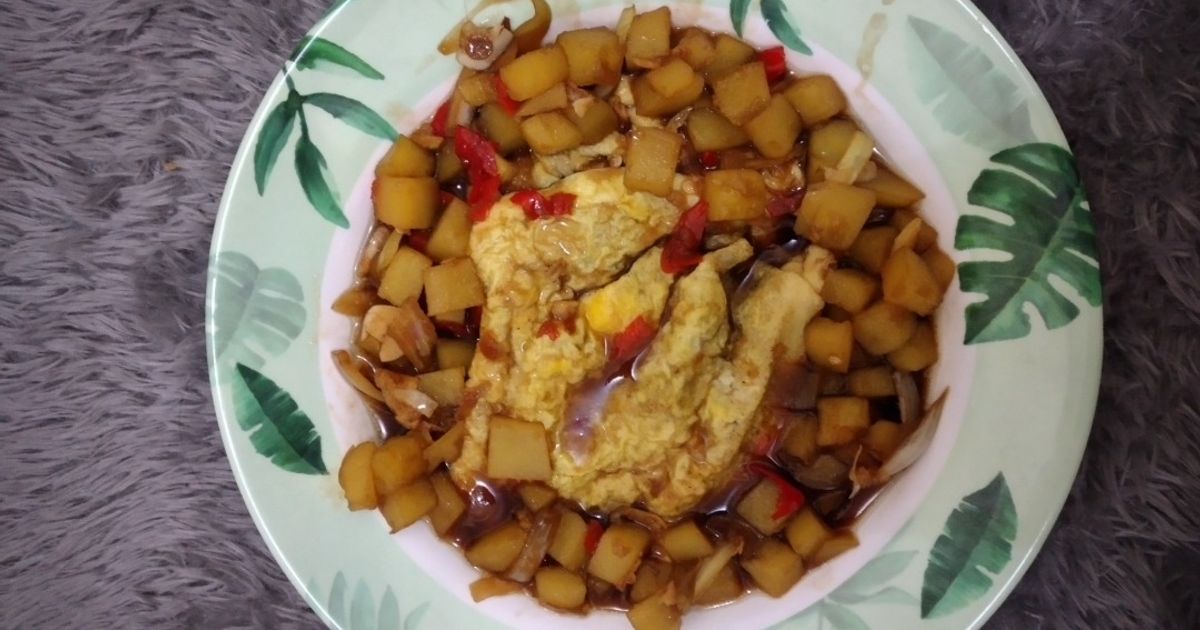 Resep Telur Dadar Dan Kentang Saus Tiram Simple Ala Rumahan oleh Nida ...