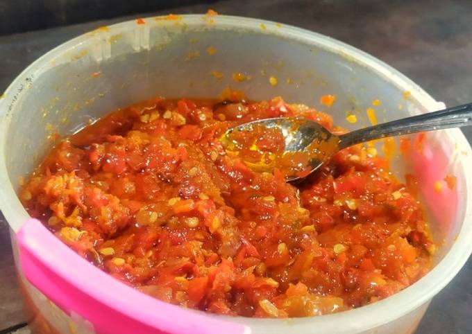 Resep Stok Sambal Terasi Matang Oleh Saluna Mahira Cookpad
