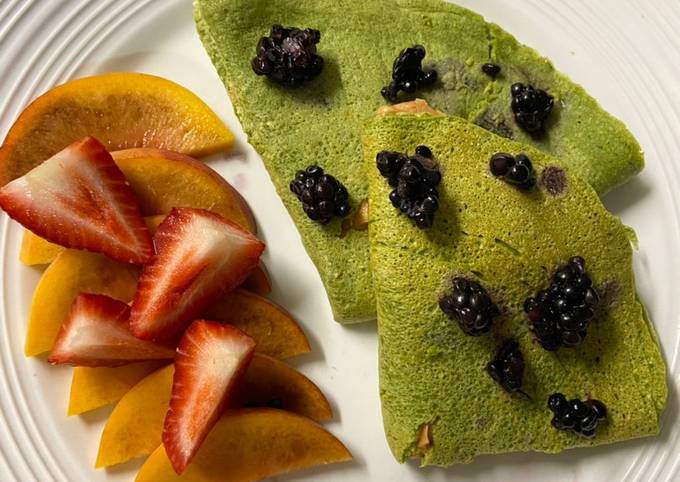 Crepas verdes 💚 Receta de Diana E. - Cookpad