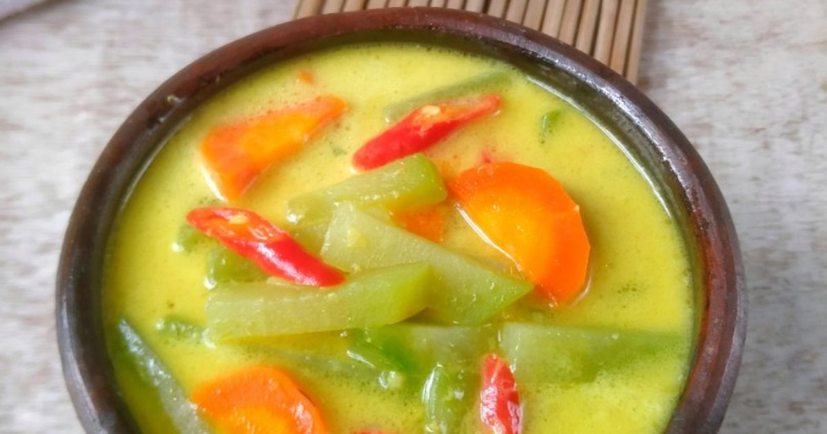 Resep sayur kare wortel labu siam rumahan enak dan mudah - Cookpad