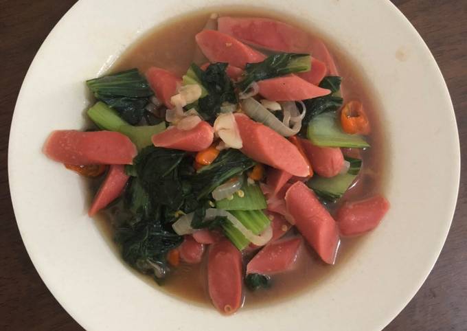Resep Pok coy sosis kuah oleh Zietha Vangelisca - Cookpad