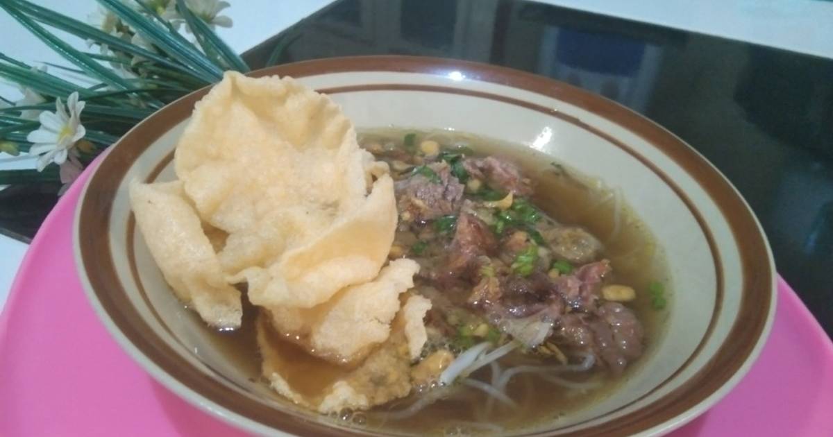Resep Soto mie daging sapi 🐮🐮 oleh Reni Darwati - Cookpad