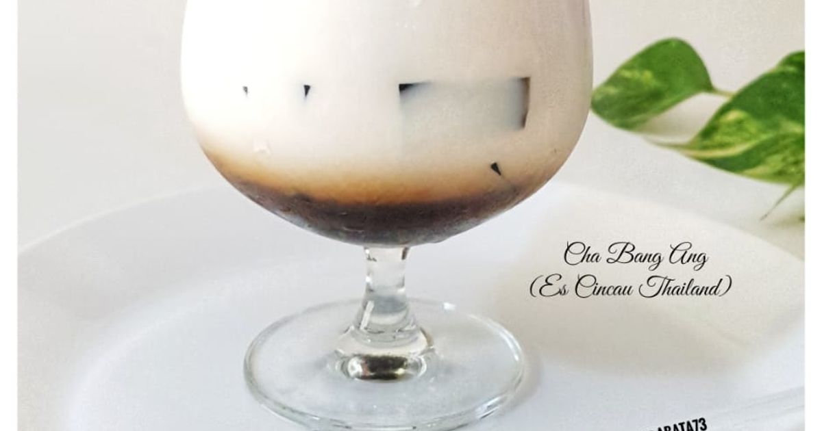 Resep Cha Bang Ang (Es Cincau Thailand) oleh Rossy Anna Oktavia (ABATA ...