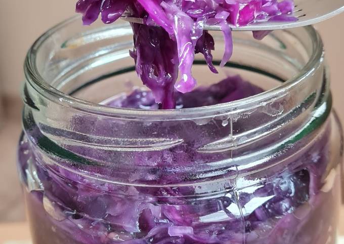 Chucrut rojo al jengibre ♥️ (repollo colorado, col lombarda o berza ...