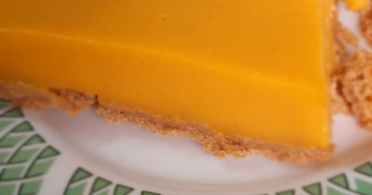 Pie De Mango (Frío Y Sin Leche Condensada) Receta de Melissa Ruiz- Cookpad