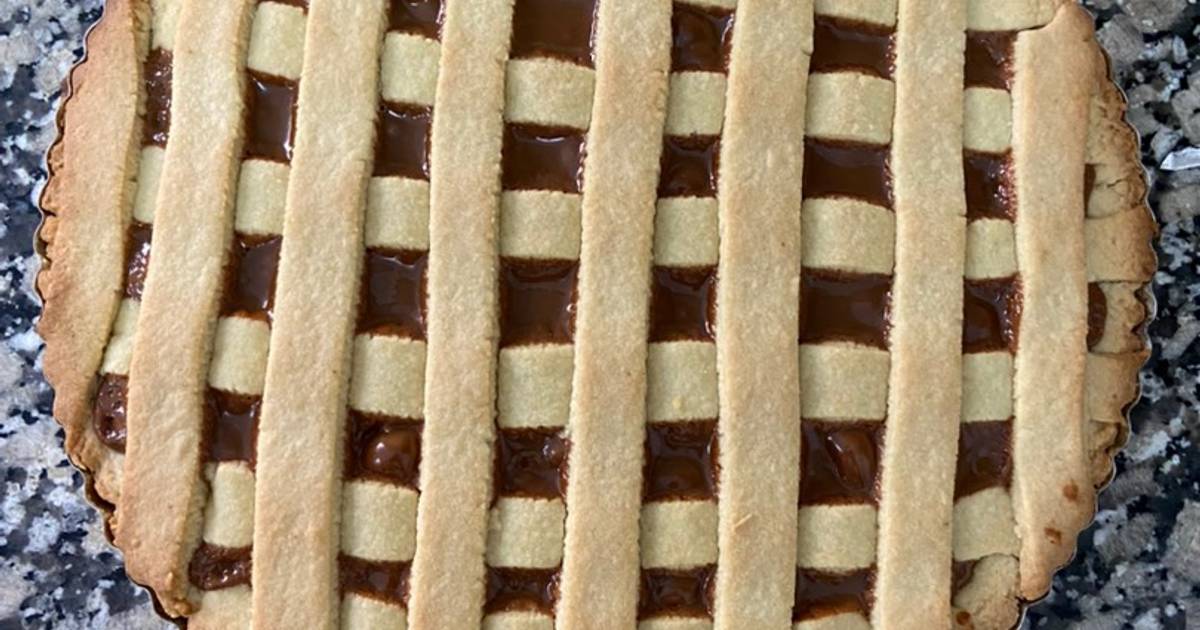 Pasta frola de dulce de leche y chocolate Receta de Marti Neder- Cookpad