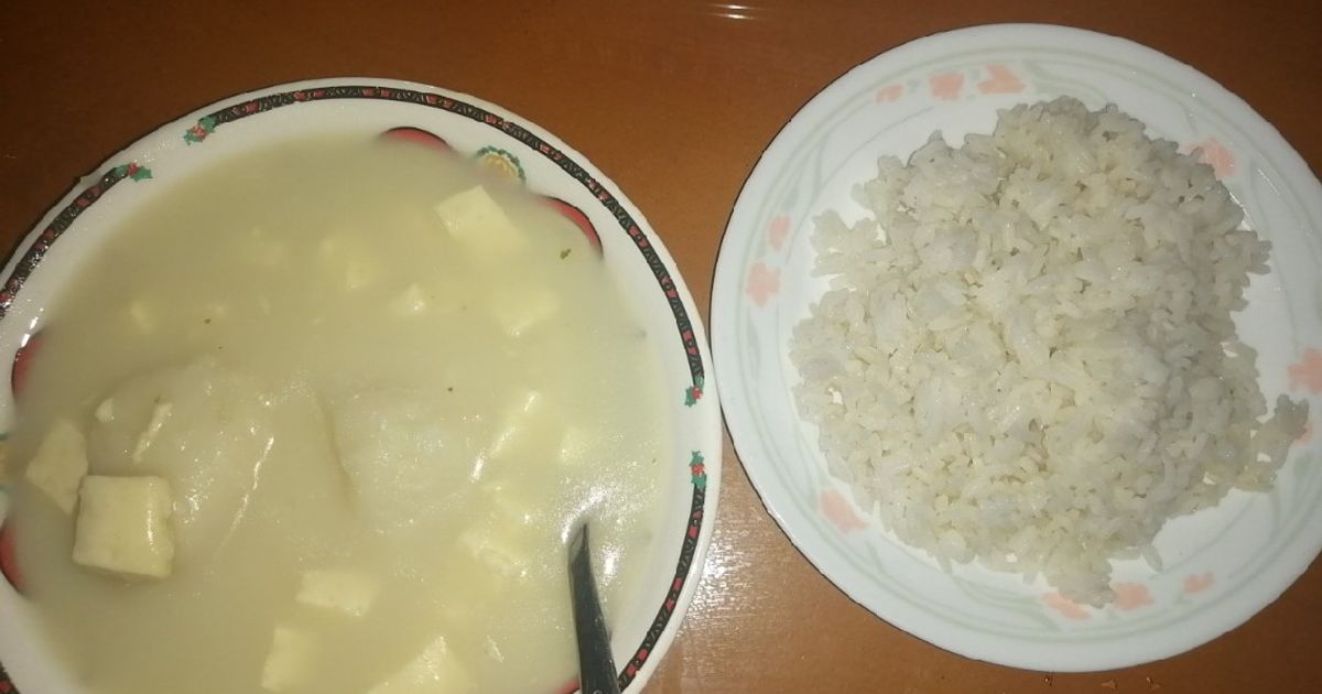 Mote De Queso Con Arroz Blanco Receta de Johanna Ortiz Perez- Cookpad