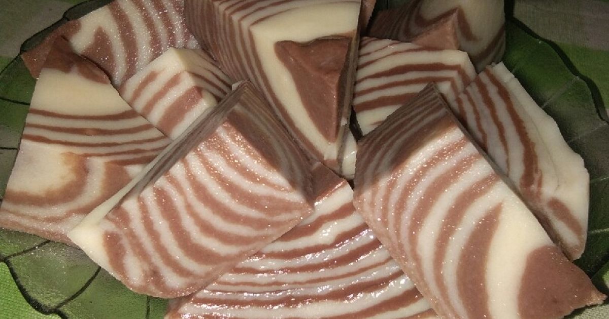Resep Puding Roti Tawar Marmer oleh Teh Ossy - Cookpad