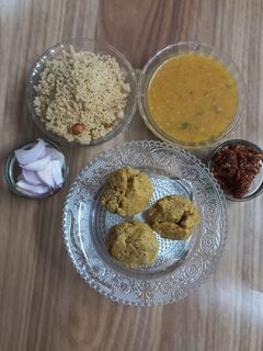 Juliben Dave દ્વારા રેસીપી બાટી ચુરમા (Churmu Recipe In Gujarati) - કૂકપૅડ