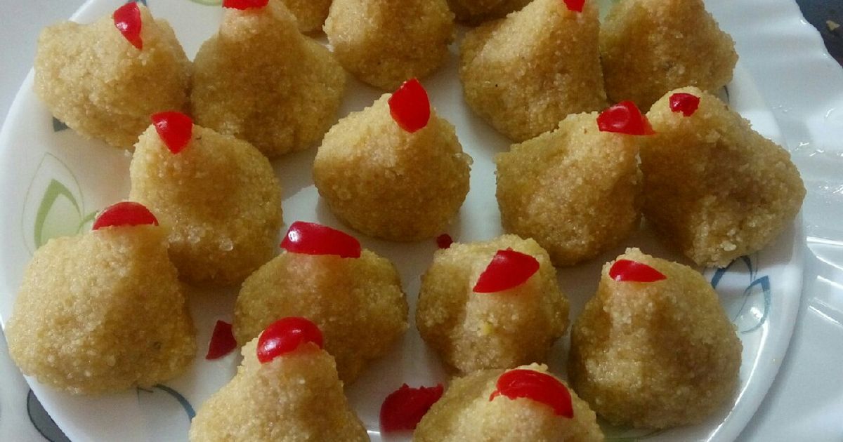 Khoya Rava Modak Recipe by Sanchita Das - Cookpad