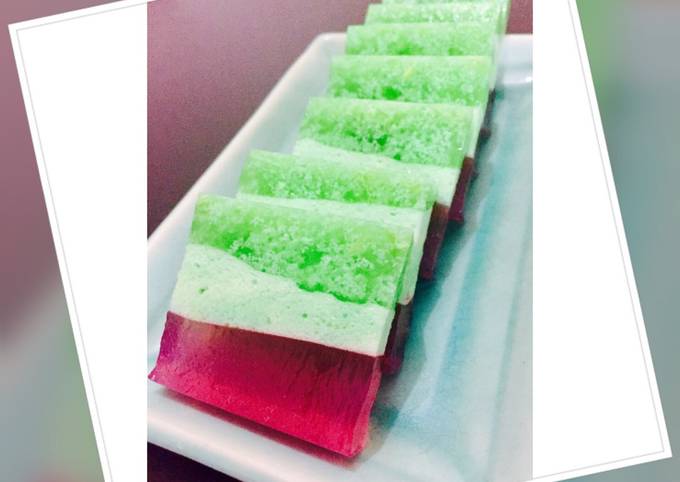 Resep Puding busa lapis oleh Wirda - Cookpad