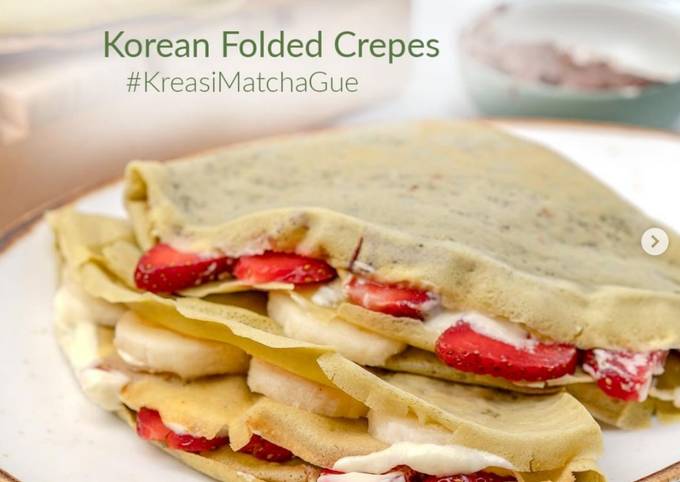 Resep Korean Folded Crepes oleh Matchamu - Cookpad