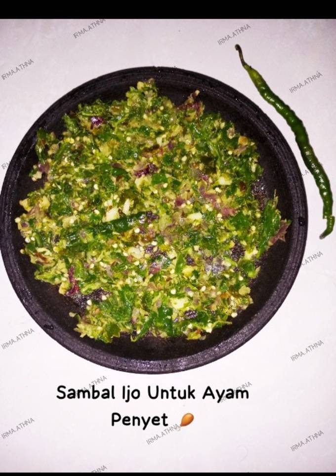 Resep Sambal Cabe Ijo untuk Ayam Penyet oleh Irma Athna - Cookpad