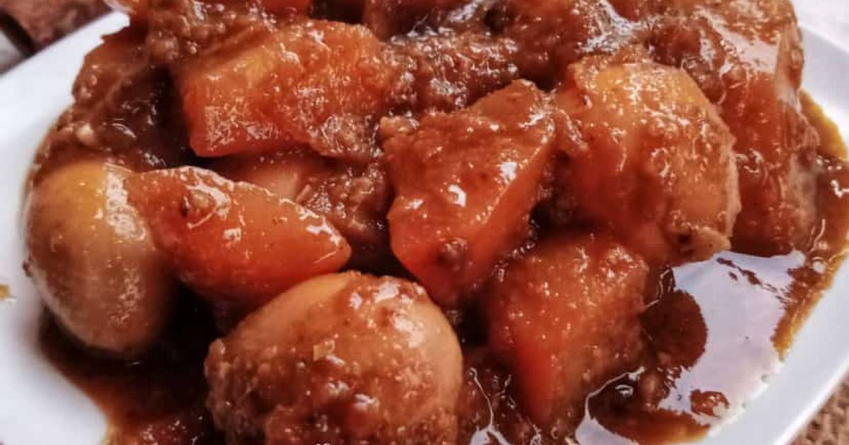 Resep Semur telur puyuh kentang oleh Dapur OemahDanish - Cookpad