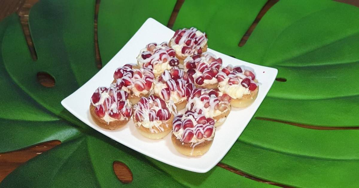 طريقة عمل تارت الكاسترد بالرمان على اصولها بطريقة سهلة وسريعة من Samah ...