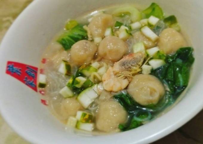 Resep Tekwan Udang Baby Pakchoy oleh Rulya Salsabela - Cookpad
