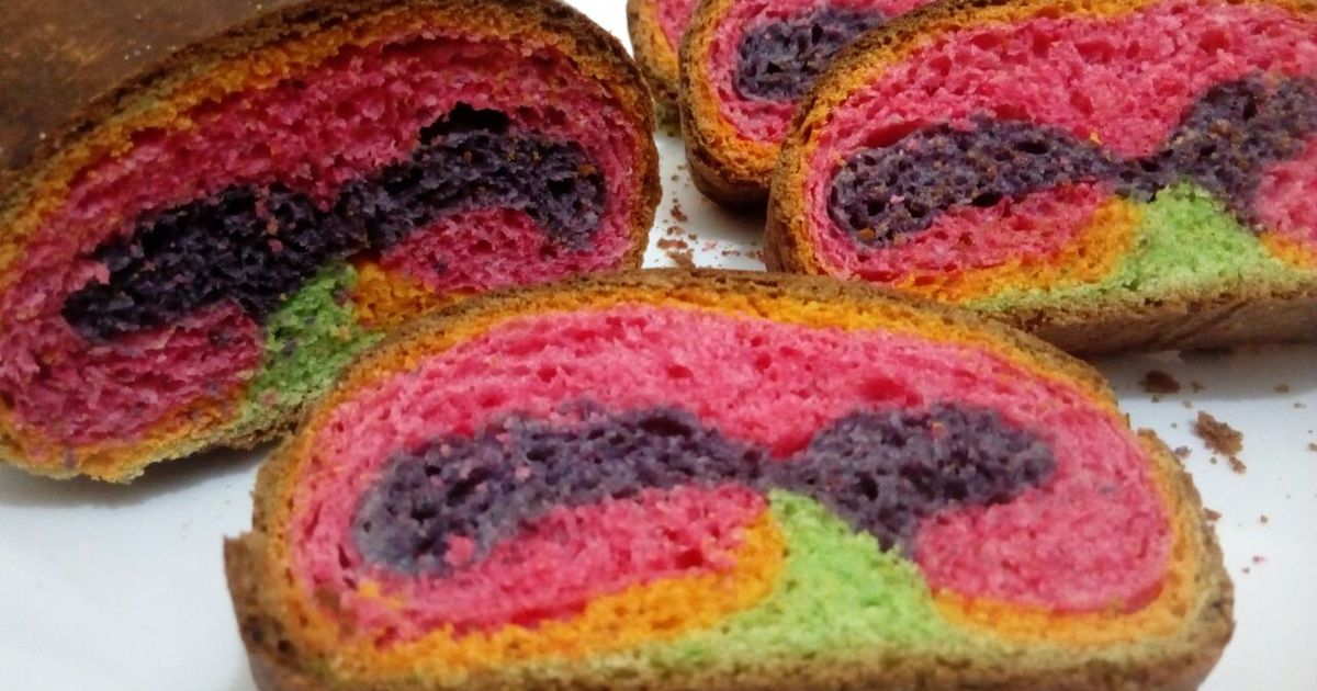 Rainbow Bread Recipe by Pure - Cookpad