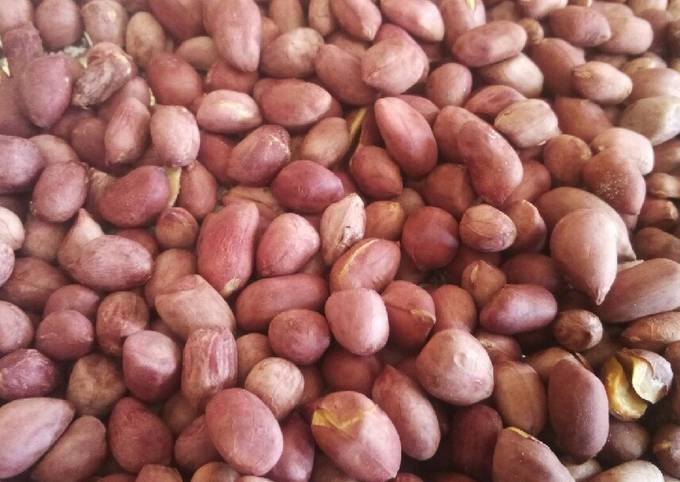 Baked ground nuts Recipe by Fatma mohammed Rajab - Cookpad