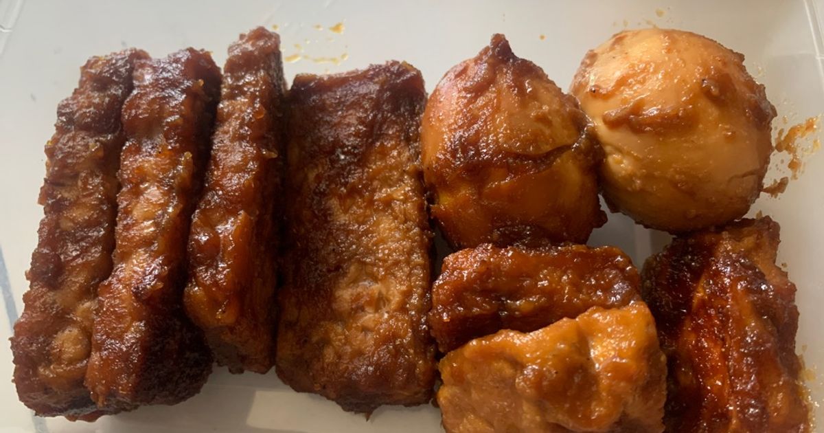 Resep tempe telor bacem air kelapa rumahan enak dan mudah - Cookpad