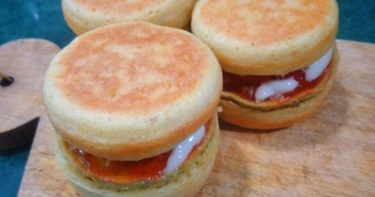 Resep Roti Burger Homemade oleh Drizma Channel - Cookpad