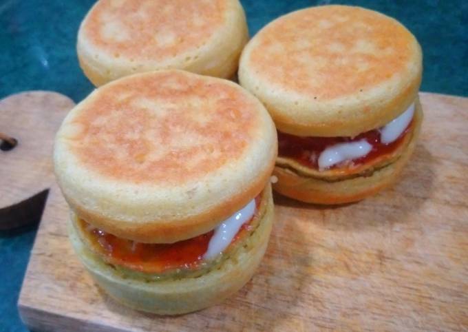 Resep Roti Burger Homemade oleh Drizma Channel - Cookpad