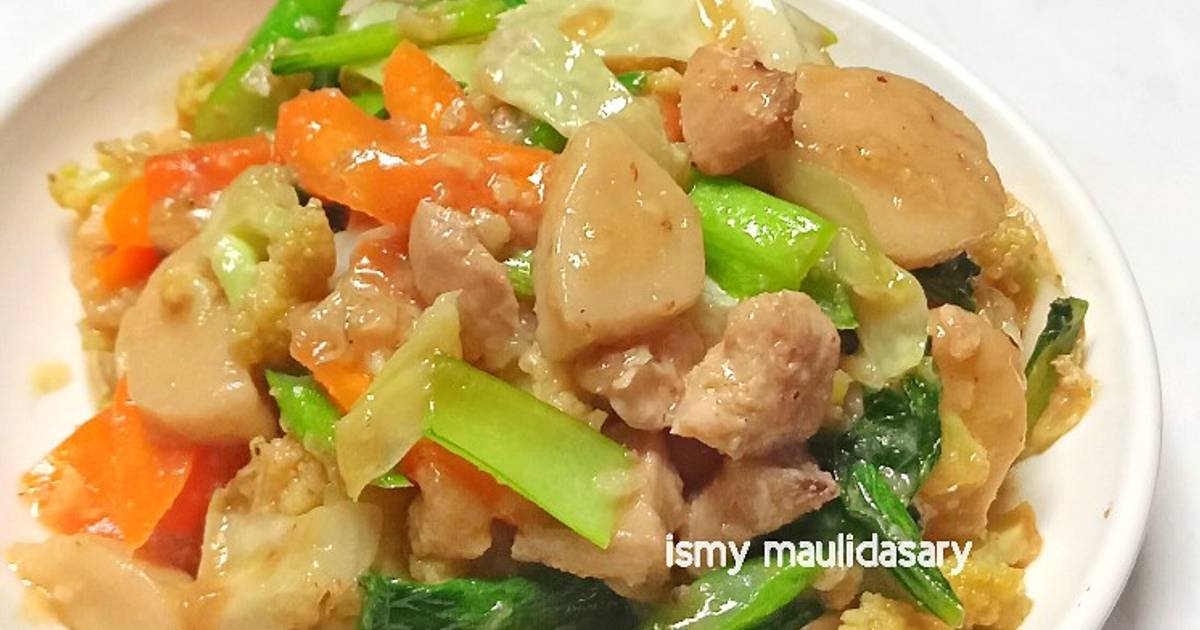 Resep Capcay Ayam Bakso oleh Ismy Maulidasary - Cookpad