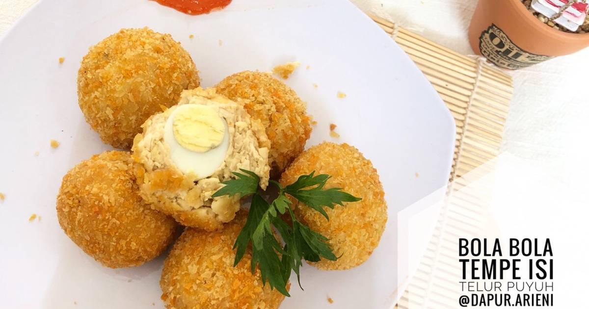 51 resep bola bola tempe isi telur puyuh enak dan sederhana ala rumahan ...