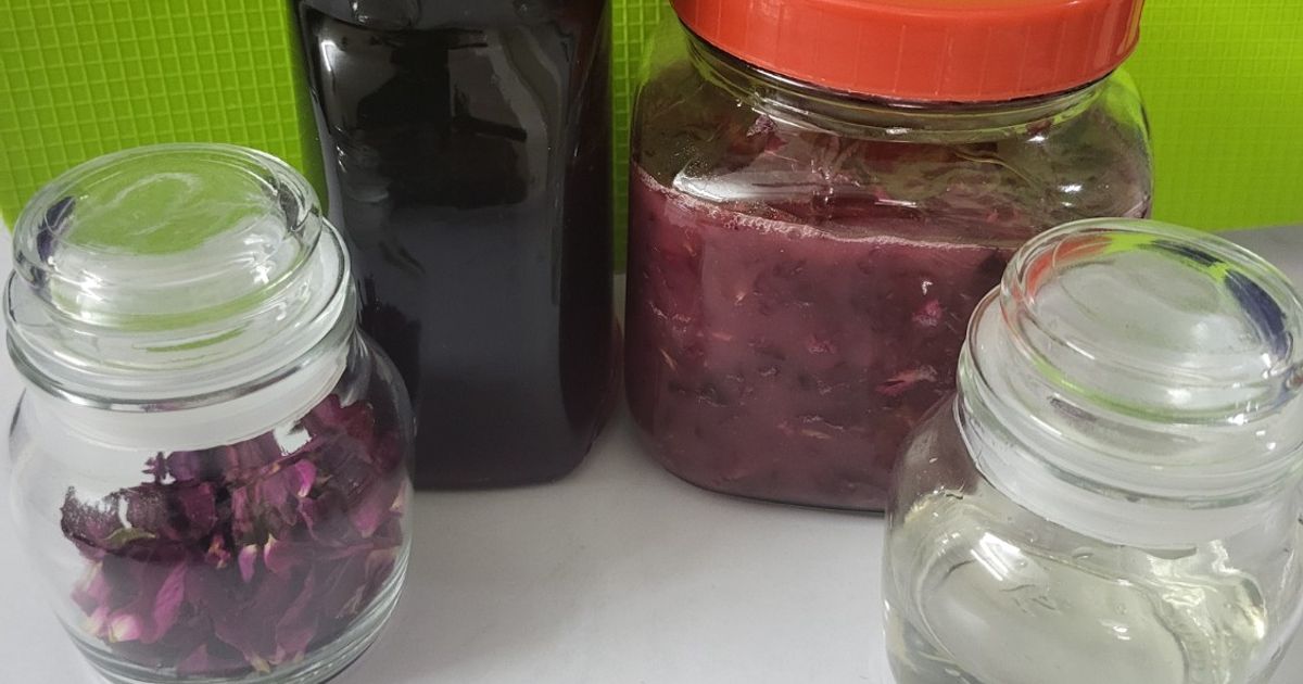 🌹 Rose Syrup, Gulkand, Rose Water And Dry Rose Petals 🌹(Using Mishri ...