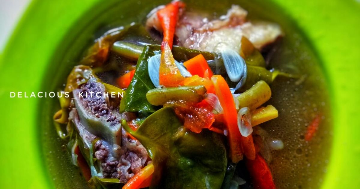 Resep Asem Asem Balungan Dong So (Daun Melinjo) oleh Delacious Kitchen ...