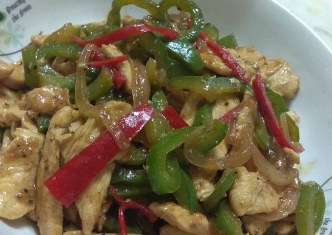 Resep Blackpaper Chicken with Cupsicum (Paprika) oleh Nita ...