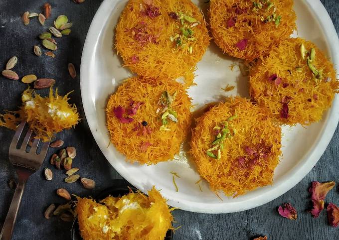 Cheesy kunafa Recipe by Rekha Bararia - Cookpad