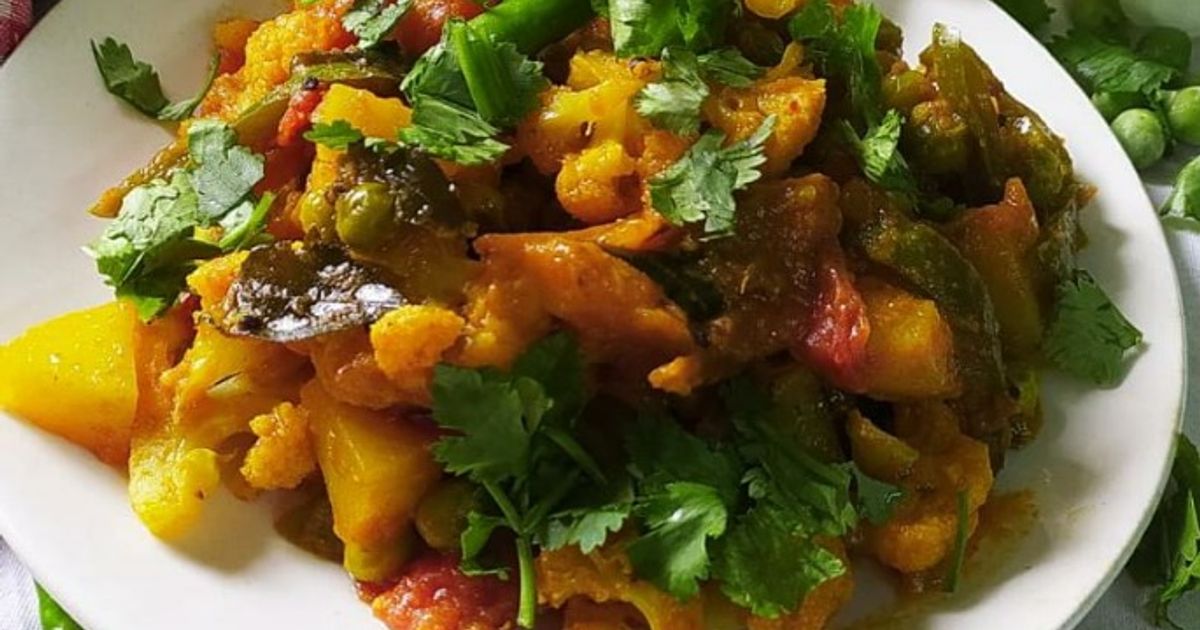 Mixed Veg With South Indian Tadka Recipe by Nazia Parveen - Cookpad