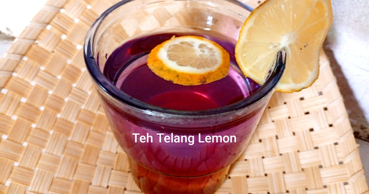 Resep Teh Telang Lemon oleh Aang Hudaya - Cookpad