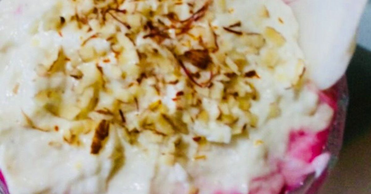 Shahi Gulab Coconut Shrikhand Recipe by Mansi C. Kotak - Cookpad