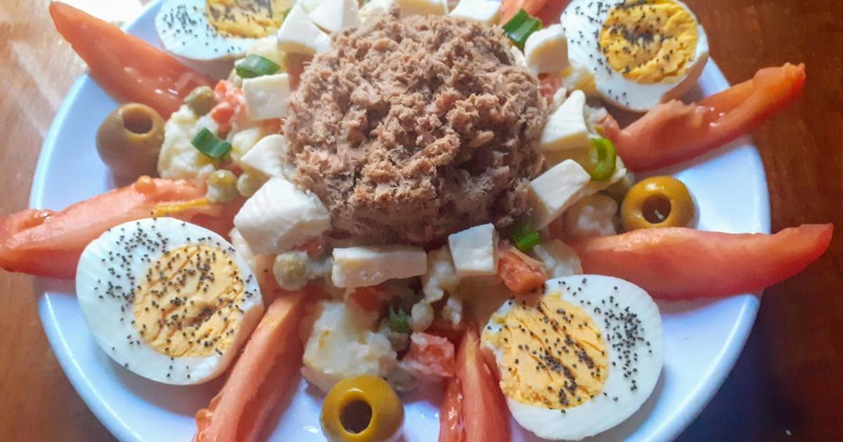 Ensalada de atún con papas y zanahoria - 36 recetas caseras- Cookpad