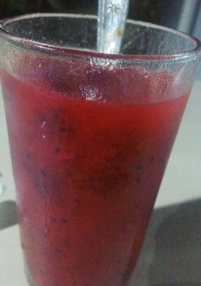 Resep Buah Naga Mix Orange Juice oleh Angkringan PELECAPE - Cookpad