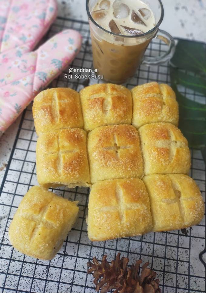 Resep Roti Sobek Susu (Tanpa Ulen, Tanpa Telur) oleh Bunda Ei - Cookpad