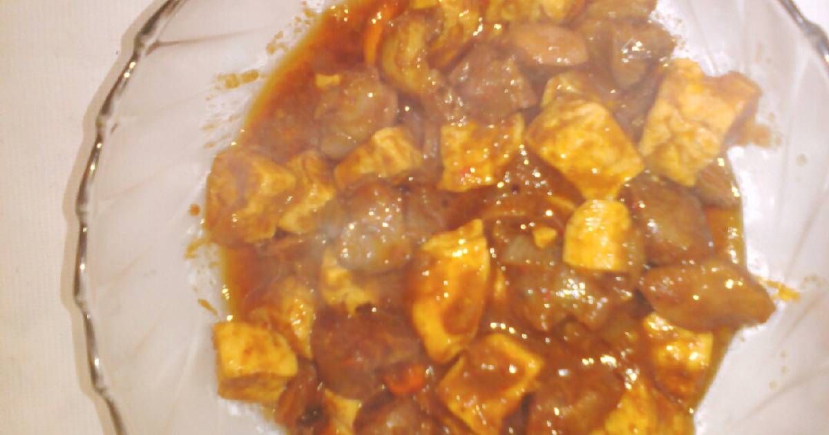 Resep 55. Krengseng rempelo ati tahu oleh Novia's Kitchen - Cookpad