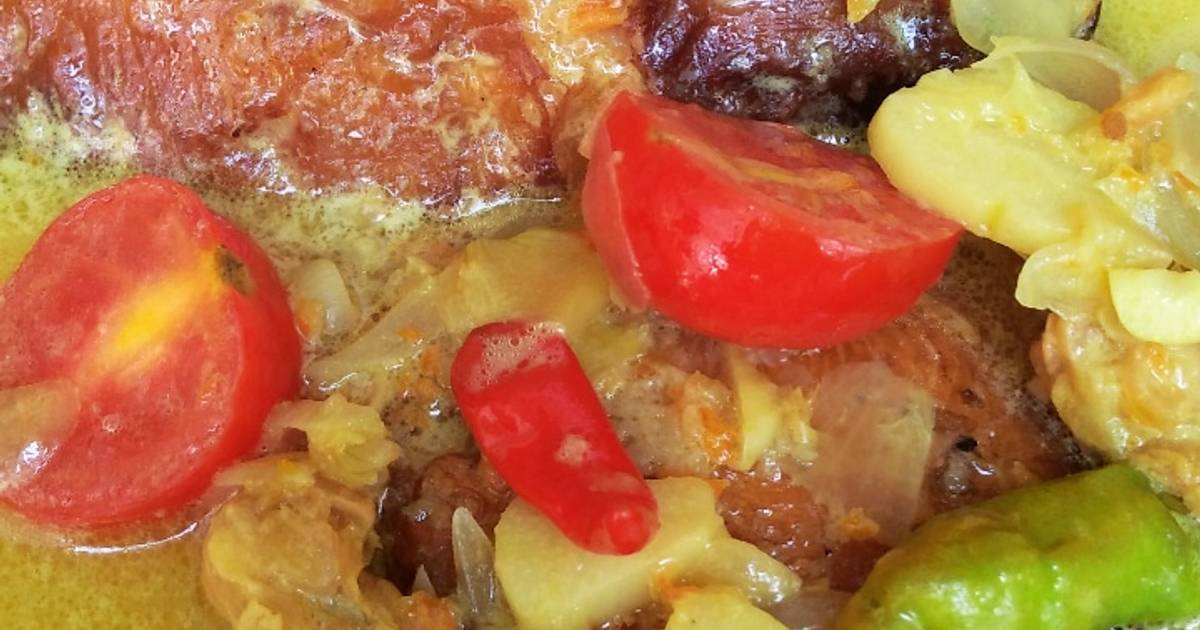 Resep Ikan Pe / Pari Panggang Kuah Kuning (Santan) oleh Merry ...