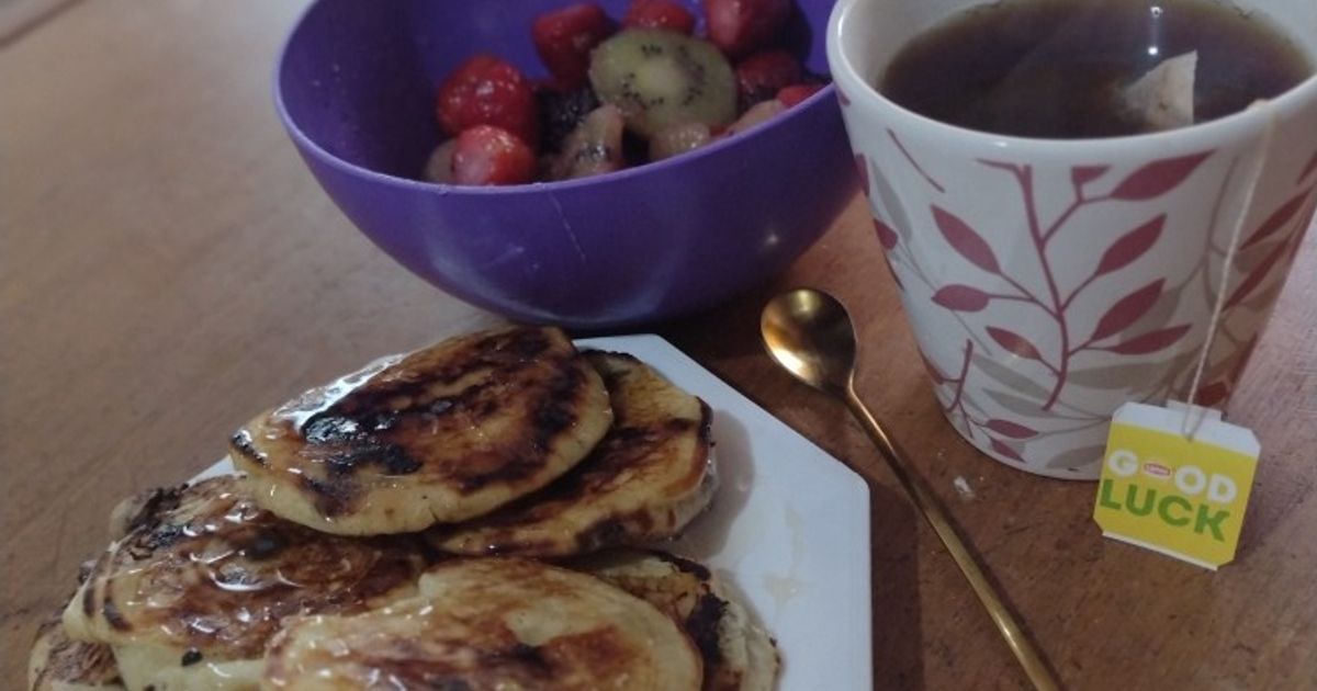Hotcakes Con Chips De Chocolate Receta de Ayelen Yasmín Gallardo- Cookpad
