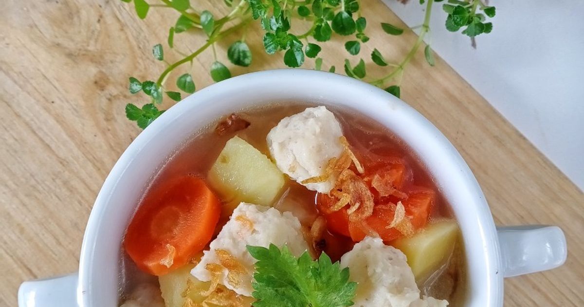 Resep sop bakso ikan mix telor rumahan enak dan mudah - Cookpad
