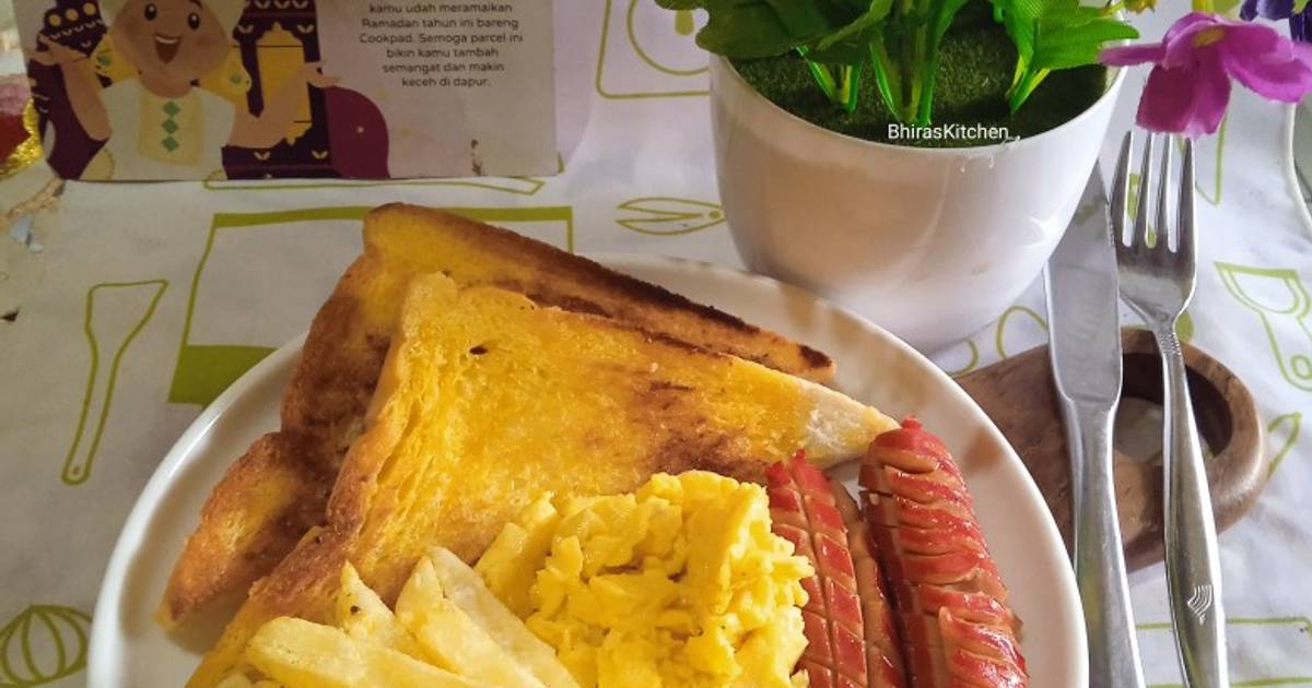 Resep Simpel English Breakfast oleh Rika Erviana - Cookpad